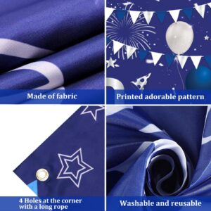 21st Birthday Decorations for Boys Girls, Blue Silver Happy 21st Birthday Party Decorations, Happy 21st Birthday Backdrop, Banner, Balloons, Hanging Swirls, Birthday Cards, Cake Toppers, Pompoms 54pcs