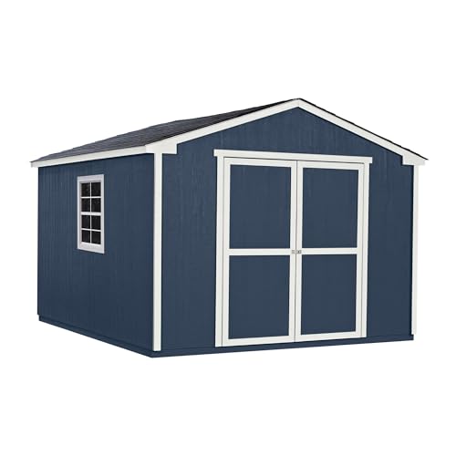 Handy Home Products Charleston Value Gable 10x12 Do-It-Yourself Wooden Storage Shed with Floor