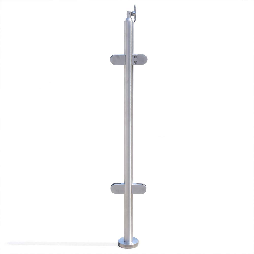 Balustrade Post Balcony Handrail Stairs Railing Posts Guardrail 110cm Height，Used for All Kinds of Indoor Guardrail, Swimming Pool Guardrail