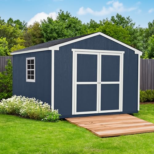 Handy Home Products Charleston Value Gable 10x12 Do-It-Yourself Wooden Storage Shed with Floor