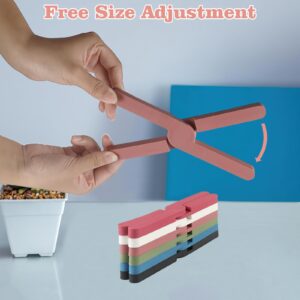 7 Pcs Silicone Trivets for Hot Dishes, Foldable Silicone Trivets for Hot Pots and Pans, Anti-Slip Heat Water Resistant Silicone Pot Holders