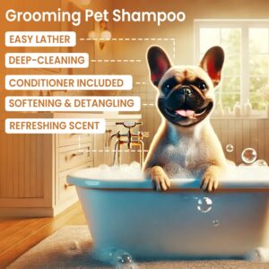 Dog Shampoo and Conditioner Set for Allergies, Itching & Daily Use | Itchy Skin Relief & Odor Control | with Lavender & Rosemary Oils for Calming | Safe for Sensitive Skin | All Dogs, 16 fl oz x 2