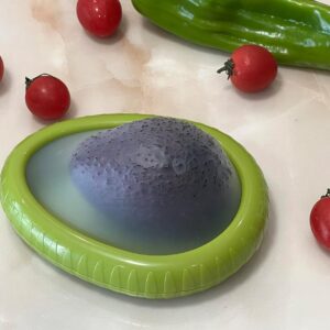 LCYHOMIEE Avocado Saver and Tomato Holder, Set of 4 Silicone Fruit Storage Box Reusable Storage Containers for Fridge - Ideal for Garlic, Onions, Lemons, and Potatoes