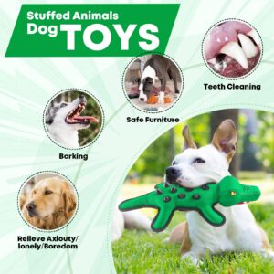 Fuufome Squeaky Dog Toys for All Breeds:Interactive and Puppy Teething Toys with Upgraded Fabric-Stuffed Animals Dog Toys for Boredom and Stimulating to Keep Them Busy