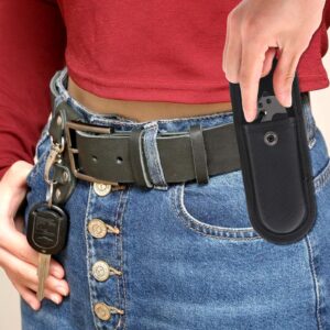 Knife Sheath for Belt, Pocket Knife Sheath Multitool Sheath 5''-5.5'' Multitool Pouch with Snap Closure Horizontal Or Vertical Belt Loop Folding Knife Pouch Multitool Case