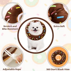 BALAPET Soft Dog Recovery Collar, Comfortable Lightweight Adjustable Pet Cone Collar for Dogs Recovery and Stop Licking,Cute Donut Shape Elizabethan Collar for Small Dog Cat(M)