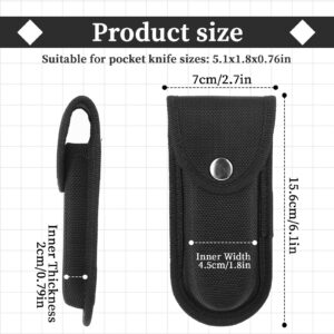 Knife Sheath for Belt, Pocket Knife Sheath Multitool Sheath 5''-5.5'' Multitool Pouch with Snap Closure Horizontal Or Vertical Belt Loop Folding Knife Pouch Multitool Case