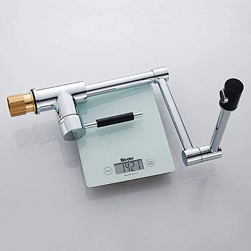 KNKQZXVDF -Taps,Faucets,Hot Cold Mixer Tap The Copper Gold European Rotary Tank Washing Dishes in a Bathtub Faucet Foldable Kitchen Sink Hot and Cold Water Faucet