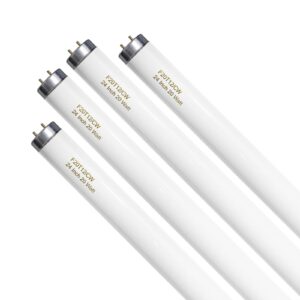 f20t12/cw 20 watt light bulb cool white, 24 inch t12 fluorescent tube 20w compatible with philips sylvania ge light fixture g13 cap 4 count