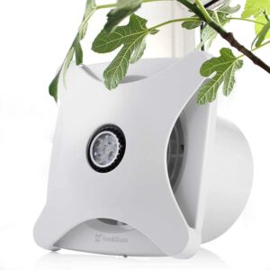 DEIGEHJRE 28W Bathroom Ceiling Ventilation Fan, with LED Air Vent Exhaust Bath Toilet