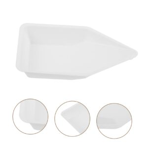 CATIEBYE 10pcs Weighing Boat Square Tray Small Containers Weighing Dish Weight Boat Lab Weight Bottle Chemistry Small Weigh Boat Mixing Tray Fast Pouring Jewelry Scale Tray White Plastic