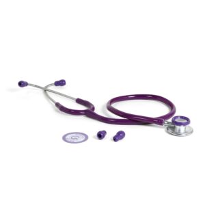 Stethoscope For Doctors And Nurses Micro Plus Aluminium Acoustic Waterproof Lightweight Chest Piece with Flexible Latex Free Tube & Soft Sealing Ear Knobs