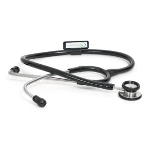 stethoscope pediatric for doctors and medical student nurses pediatric, light weight stainless steel chest piece with flexible jointless tube & soft sealing ear knobs