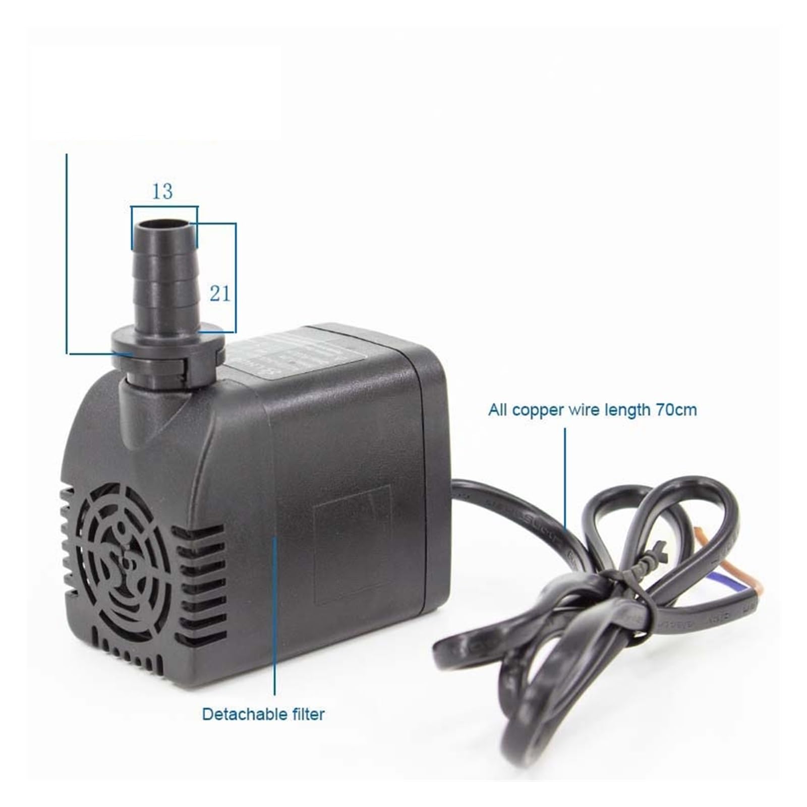 SBNQWEJC General Ice Machine Water Pump Pure Copper Motor Pump LH-102 AC220V-240V 12W Circulating Submersible Upper Water Pump