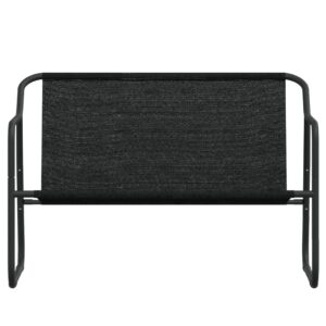 Patio Benches 2-Seater Patio Bench with Cushion Anthracite Steel,2Seater Outdoor Patio Bench with Comfortable Cushions and UVResistant Textilene for Gardens and Terraces Outdoor Furniture & Accessorie