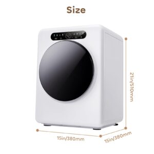 2 In 1 Mini Portable Washer and Dryer Combo, Mini Washing Machine With 24 Hours Reservation Mode and High-temp Stain Removal for Baby Clothes, Underwear, and Socks. (9l/pl)