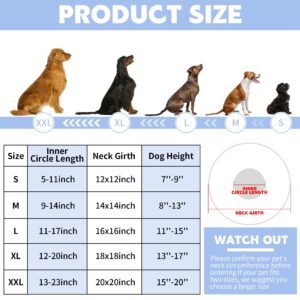 MABOZOO Waterproof Dog Cone, Blue Shark Dog Cat Pet Cone Collar Recovery Collar for Dogs and Cats After Surgery, Lightweight E-Collar Protective Collar to Stop Licking (XXL)