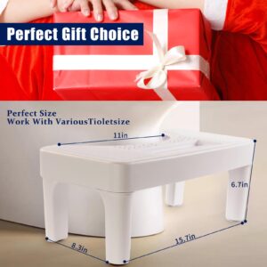 6.7 Inch Toilet Stool for Bathroom,Non-Slip Potty Stool for Pooping,Toilet Step Stool for Adults/Seniors/Kids