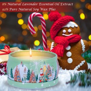 12PCS Christmas Scented Candles Gift for Women- Aromatherapy Candle for Home Scented-3.4oz Soy Wax Birthday Gifts Christmas Presents for Mother Friend Wife Sister Xmas, Christmas Decorations