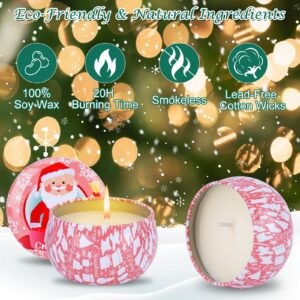 12PCS Christmas Scented Candles Gift for Women- Aromatherapy Candle for Home Scented-3.4oz Soy Wax Birthday Gifts Christmas Presents for Mother Friend Wife Sister Xmas, Christmas Decorations