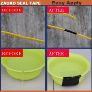 ZAUXO 4inX10ft Rubberized Seal Patch Tape - Waterproof Tape Seal and Patch Leaks for Home RV Roof Plumbing and Pool Repairs, Underwater, Indoor Outdoor