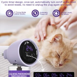 lesotc Cat Pheromones Calming Diffuser Effectively Relieve Anxiety Stress Cat Calming Diffuser Multicat Pheromones Diffuser Refill Reduce Fighting Spraying and Scratching Calm Relaxing Fits All Cats