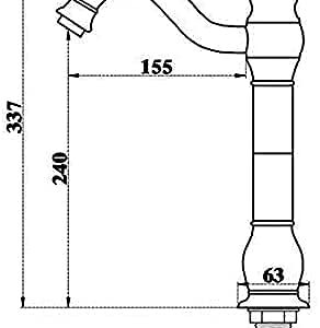 KNKQZXVDF -Taps,Faucets,Modern Kitchen Faucet Brass Hot and Cold Faucet Mixer Tap Bathroom Sink Mixer Taps Bathtub Mixer Taps Bathroom Sink Faucet/Que Brass(Que Brass)