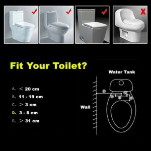 MZDYMX Phito Bidet Toilet Seat Dual Nozzle, Airlando Smart Toilet Flusher,Non-Electric Dual Nozzles Bidet Attachment for Toilet,Toilet Seat Bidet Mechanical Flusher 2 Modes(1*Single Cold)