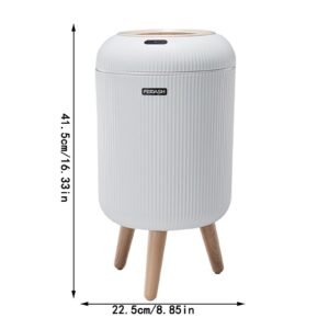 Smart Sensor Wastebasket, Convenient and Hygienic Easy to Use, Smart Automatic Touchless Garbage Can Technology Sensor Water Proof Wastebasket Plastic Wastebasket for Kitchen, Bedroom, Office (White)