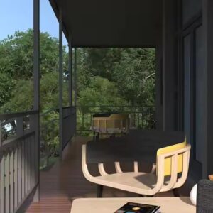 Modern Luxury Tiny House: 20-Foot eco-Friendly Steel prefab Modular Villa with Balcony, Kitchen, Bathroom, and Bedroom, Perfect for a Mobile Vacation Home. (10FT(Basic Design))