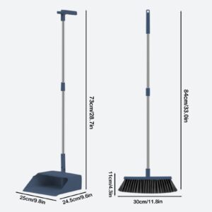 Brooms and Dustpan Set, Cleaning with Dustpan Teeth, Stand Up Brooms and Dustpan, Brooms and Dustpan Set for Home, Office, Indoor and Outdoor Sweeping Prime of Day Deals Today 2024