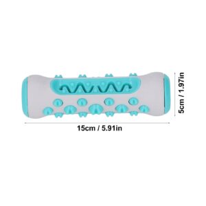 Dog Teething Chew Toy, Toothbrush Stick for Teeth Cleaning, Stress Relief for Small, Medium & Large Dogs with Freezable Feature (Gray Blue)