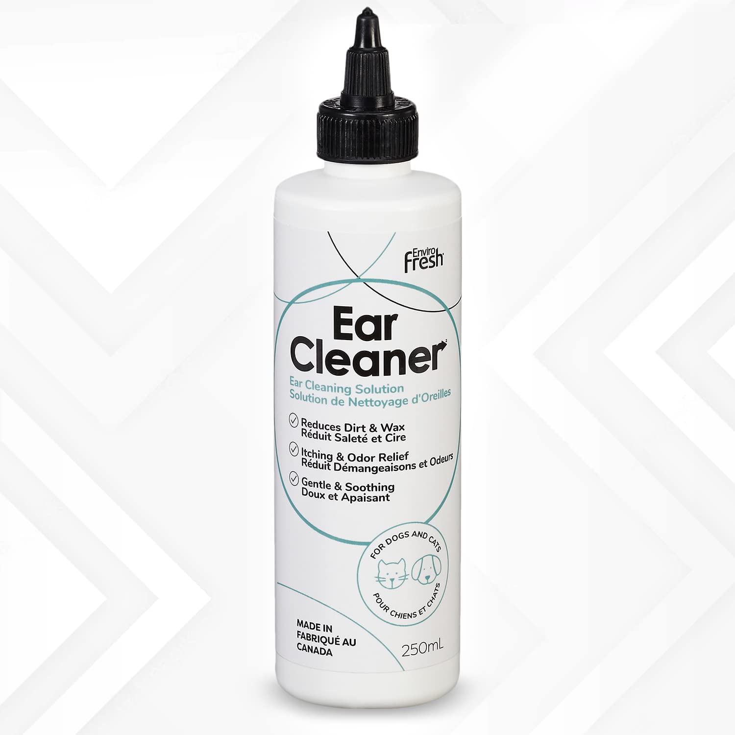 NIXXIE TRADES SENSE EnviroFresh Dog Ear Cleaner - Ear Cleaner for Dogs - (250ml/8.5oz) Dog Ear Cleaning Solution - Ear Drops for Dogs - Pet Hygiene Personal Care - Cat Ear Cleaner