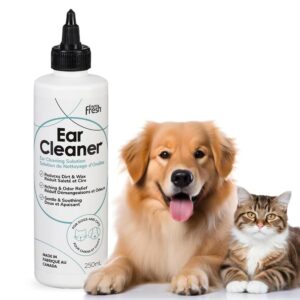 nixxie trades sense envirofresh dog ear cleaner - ear cleaner for dogs - (250ml/8.5oz) dog ear cleaning solution - ear drops for dogs - pet hygiene personal care - cat ear cleaner