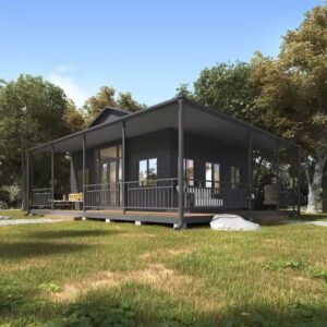 Modern Luxury Tiny House: 20-Foot eco-Friendly Steel prefab Modular Villa with Balcony, Kitchen, Bathroom, and Bedroom, Perfect for a Mobile Vacation Home. (10FT(Basic Design))