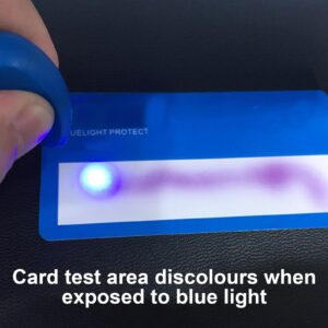 Blue Light Test Card For Glasses Reusable PolarizedTest Anti-Blue Light Cards And Blue Light Generators