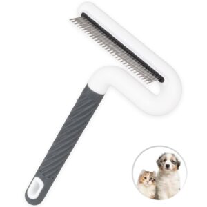 ﻿tailgurus flea comb for cats & dogs-premium flea comb for cats & dogs-cat brush for shedding & dog brush for long haired dogs - ideal for indoor cats & shedding dogs - water-resistant design(tg2038)