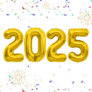 2025 balloons, 40 inch foil gold number balloons 2 0 2 5, 2025 new years decorations, new years eve party supplies 2025, class of 2025 graduation decorations, happy new year decorations 2025