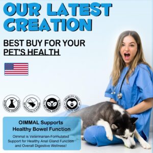 Anal Gland Support Soft Chews for Dog, Dog Anal Gland Treats w/Pumpkin, Dog Anal Gland Digestive Support Supplement Treatment Chews with Digestive Enzymes & Probiotics