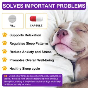 Melatonin for Dogs, Dog Melatonin, Anxiety Relief for Dogs, Melatonin for Small to Large Dog Breeds, Supports Relaxation, Regulates Sleep Patterns, Promotes Overall Well-Being, Dog Sleep Aid