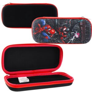 Spiderman Pencil Case for Kids - Spiderman Stationery Bundle with Spiderman Pencil Case, Spiderman Erasers, Stickers More | Spiderman School Supplies for Boys 4-6