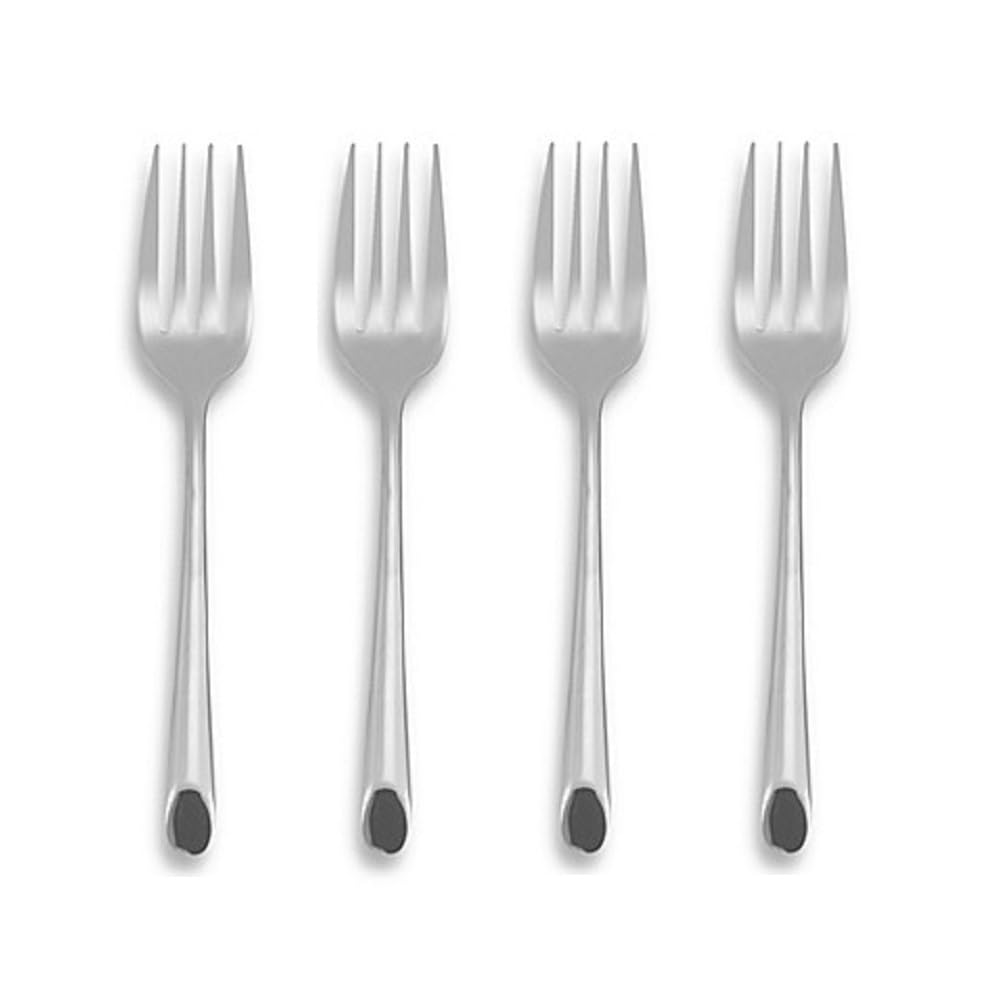 Towle Living Wave Stainless Steel Salad Fork (Set of Four)