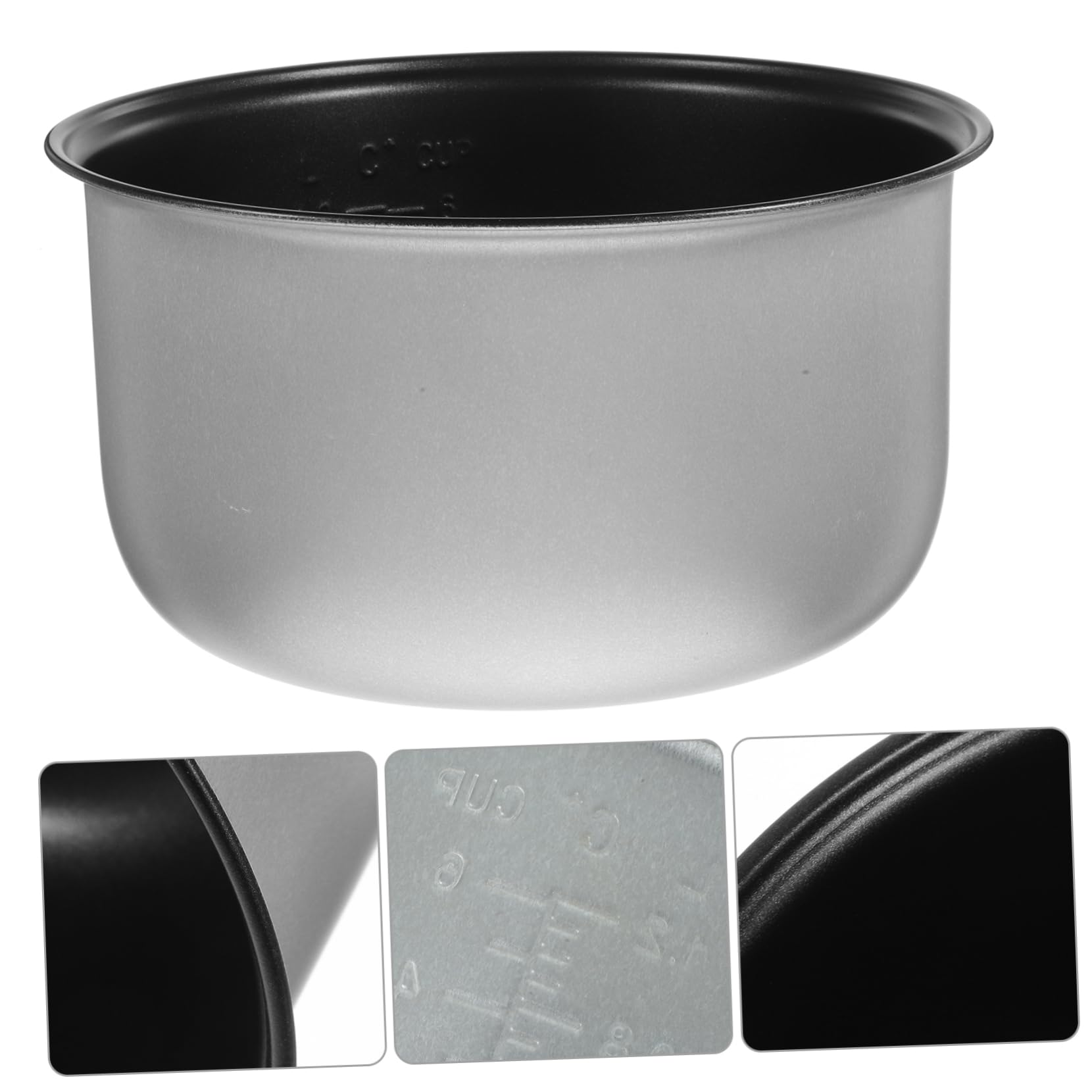 CRILSTYLEO Rice Cooker Liner Pie Pan Aroma Rice Cooker Nonstick Cooker Inner Cooking Pots Rice Cooker Insert Pot Cookers Rice Cooker Bowl Power Cooker Inner Interior Pot Instapot Pot Alloy