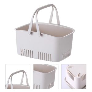 Sunicon Portable Shower Caddy Basket, Large Capacity Plastic Bath Basket Bin Storage Tote with Handles for Bathroom Kitchen Dorm Room Bedroom