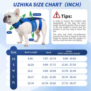 Uzhika Dog Back Brace for IVDD Dogs Arthritis, Spinal Injury, Back Protector Pain Relief, Spinal Surgical Recovery and Rehabilitation - Pet Back Bracer (X-Small)