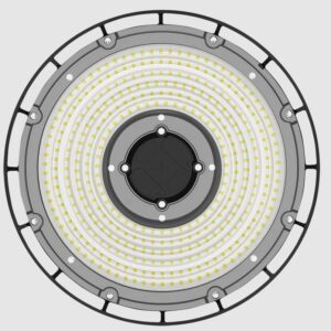 RAB H17XXLB Field Adjustable 300W/400W/500W LED Highbay, 3000K/4000K/5000K, Black