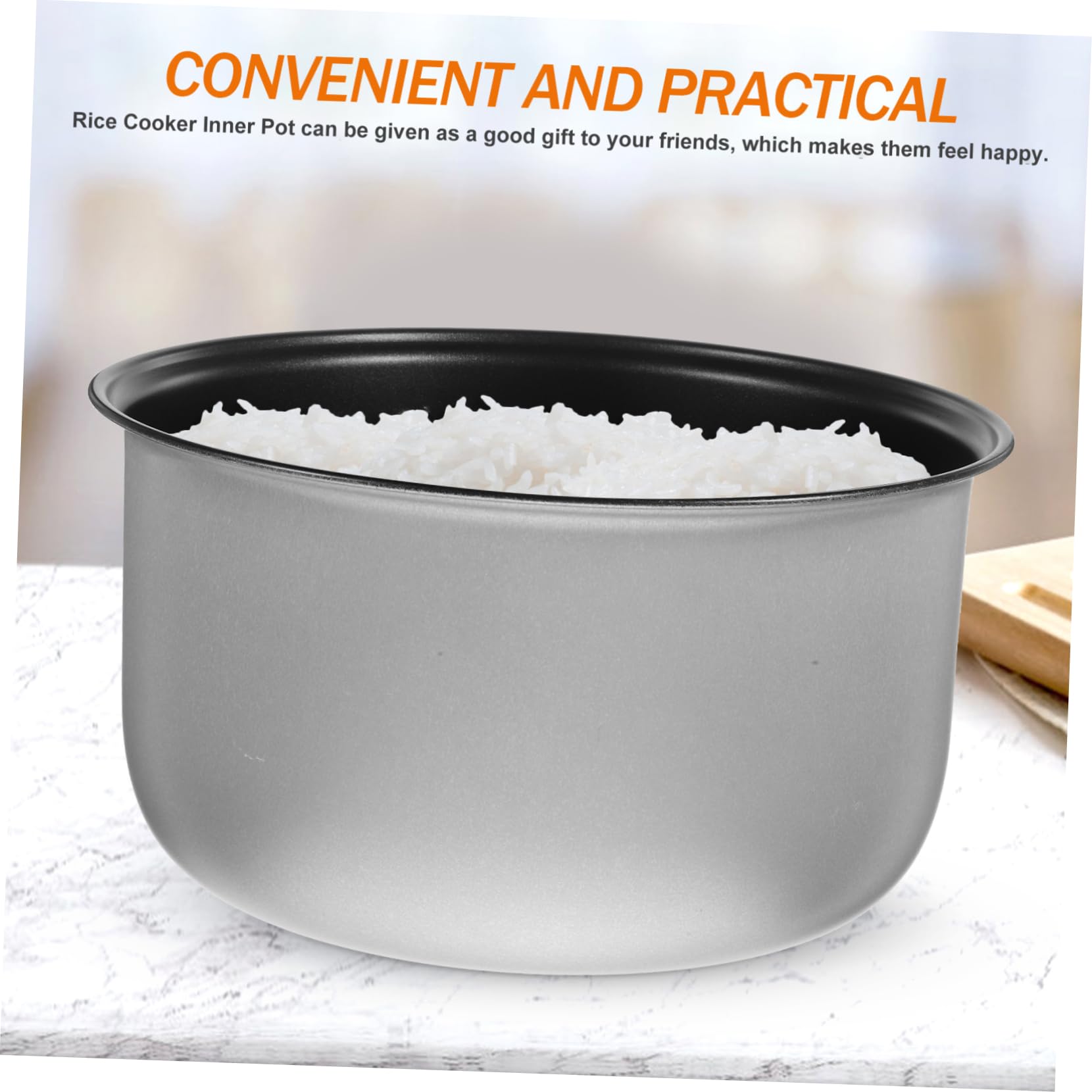 CRILSTYLEO Rice Cooker Liner Pie Pan Aroma Rice Cooker Nonstick Cooker Inner Cooking Pots Rice Cooker Insert Pot Cookers Rice Cooker Bowl Power Cooker Inner Interior Pot Instapot Pot Alloy