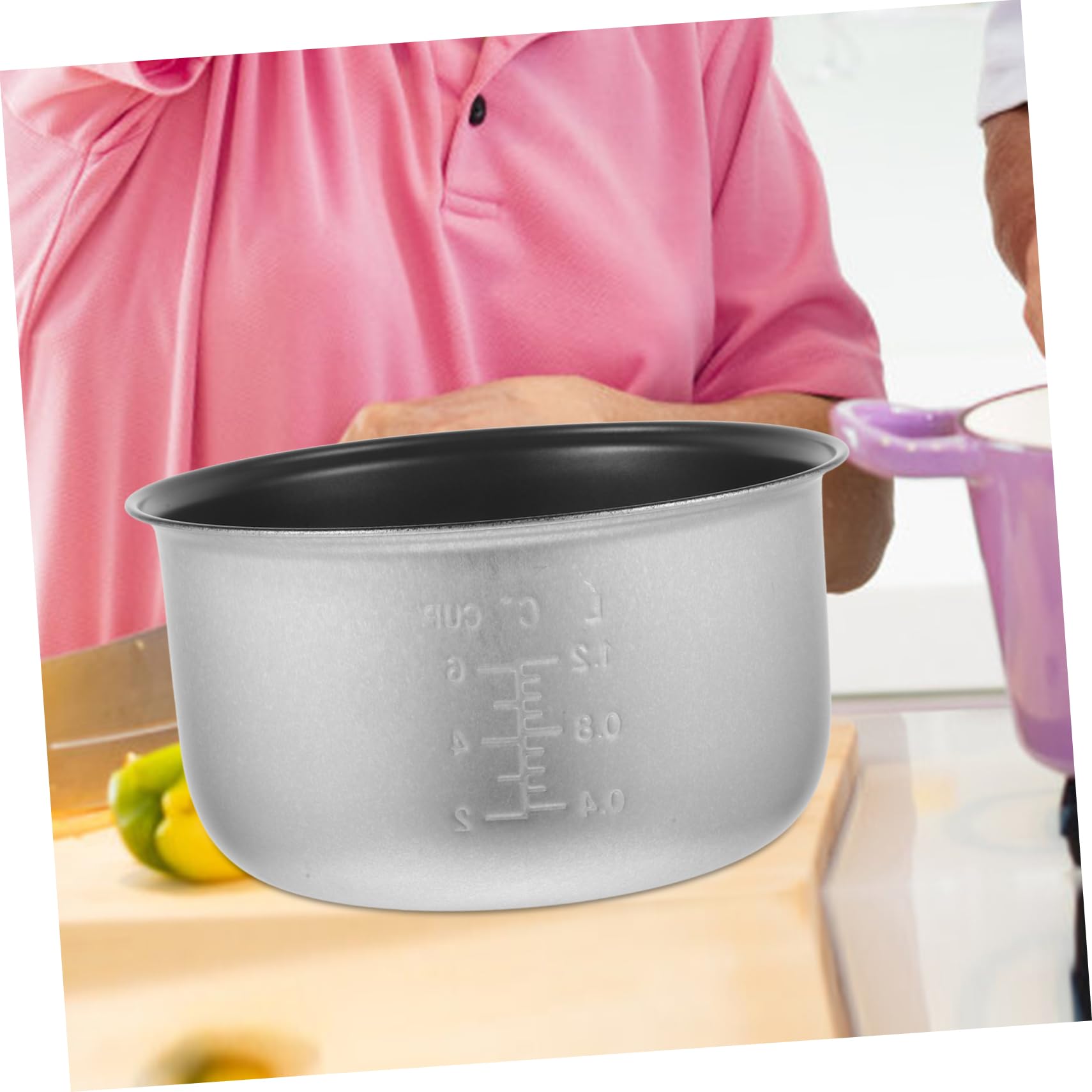 CRILSTYLEO Rice Cooker Liner Pie Pan Aroma Rice Cooker Nonstick Cooker Inner Cooking Pots Rice Cooker Insert Pot Cookers Rice Cooker Bowl Power Cooker Inner Interior Pot Instapot Pot Alloy