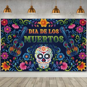 dia de los muertos backdrop for photography day of the dead banner mexican fiesta sugar skull decorations and supplies for home altar ofrenda