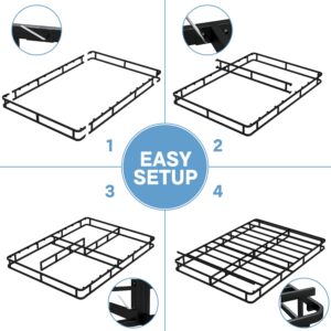 Queen Box Spring 5 Inch Box Spring for Queen Bed,Heavy Duty Carbon Steel Box Spring Bed Base with Easy Assembly,Mattress Foundation,Quiet Noise-Free,3000lbs Max Weight Capacity